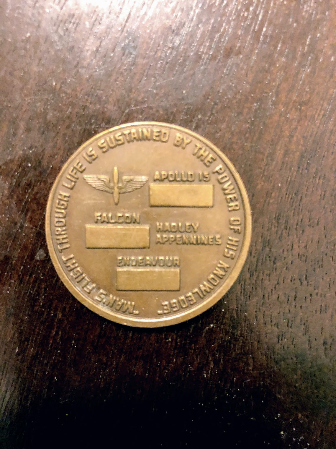 Knockoff Apollo 15 Robbins medallion? - collectSPACE: Messages