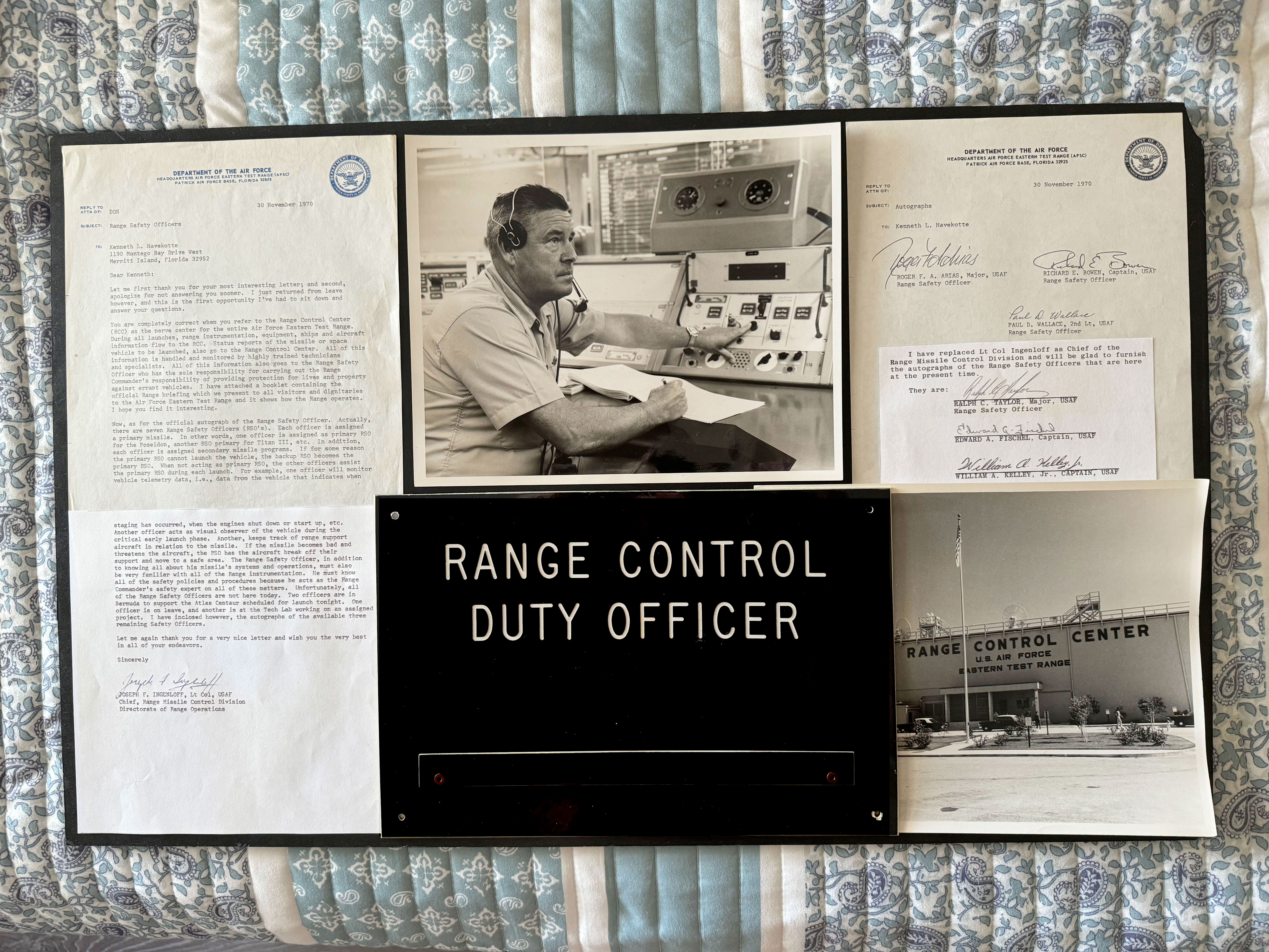 Range Safety Officers (Autographs of the Past) - collectSPACE: Messages