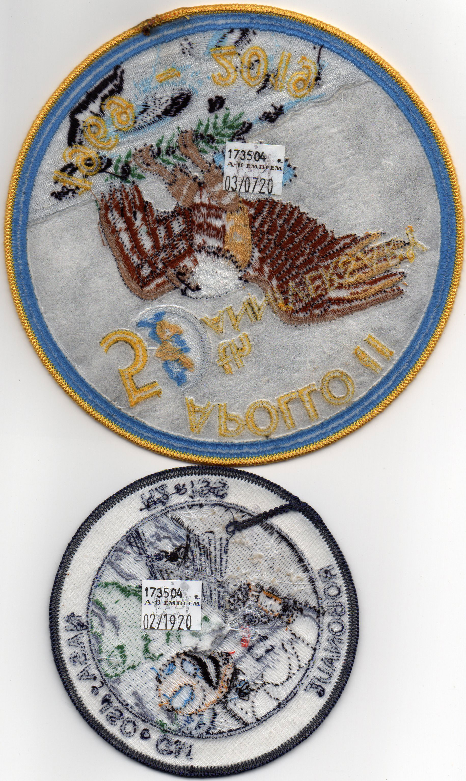 AB Emblem Apollo 11 50th patches - collectSPACE: Messages