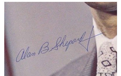 Opinion of Alan Shepard signed Mercury portrait - collectSPACE: Messages