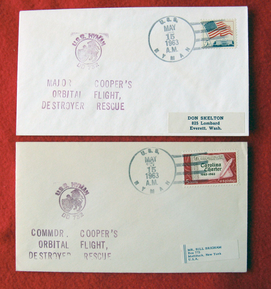 Early promotion for Cooper on USS Hyman cachet - collectSPACE: Messages