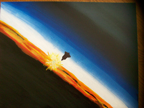 Artist Tim Gagnon's space paintings - collectSPACE: Messages