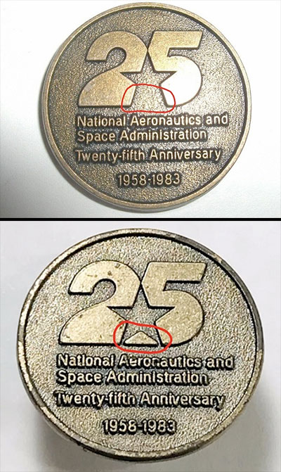 STS-5 NASA MFA medallion: Two versions? - collectSPACE: Messages