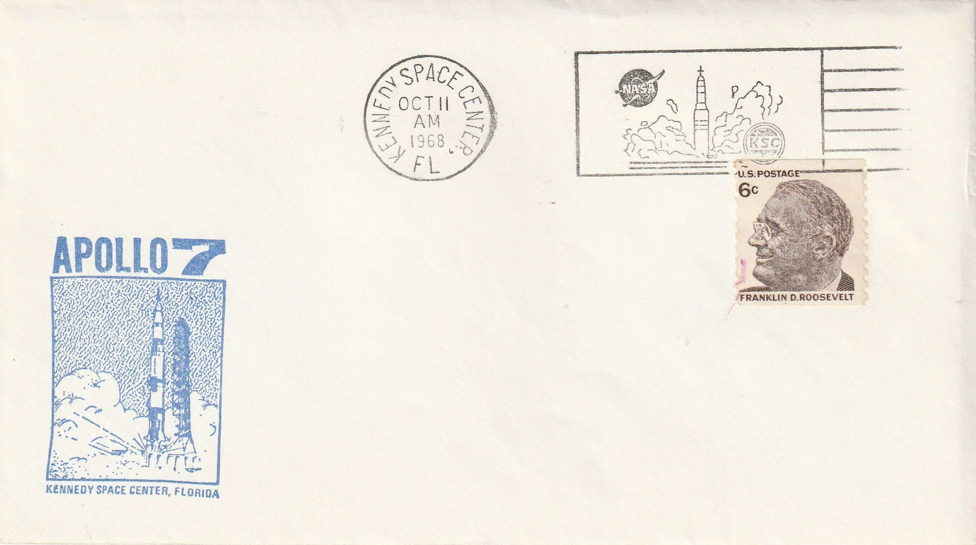 Apollo 7 cover: NASA cachet and Kellogg's - collectSPACE: Messages