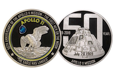 Navy/NAMF Apollo 11 50th challenge coins - collectSPACE: Messages