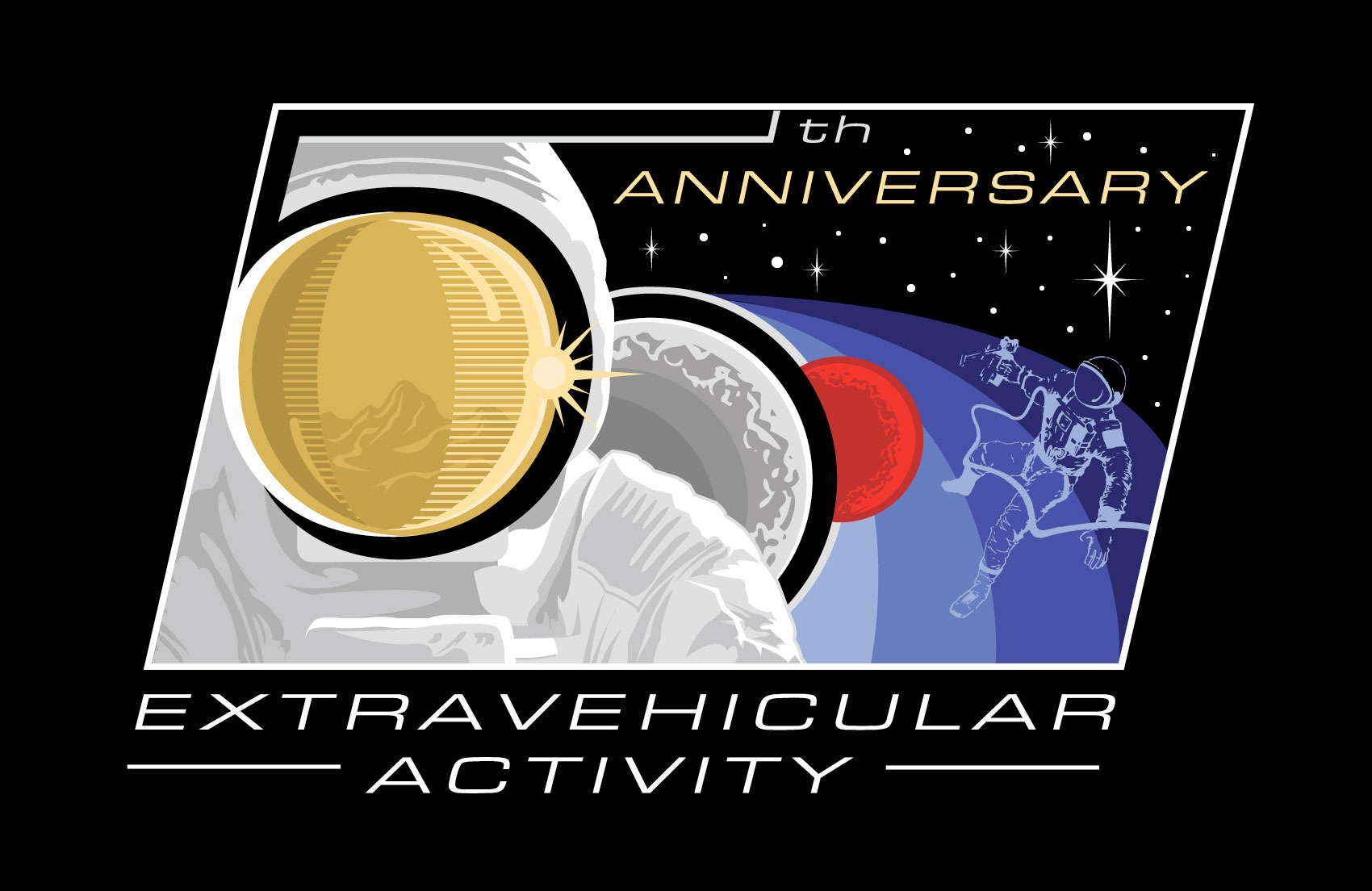 NASA's 50th Anniversary of EVA official insignia - collectSPACE: Messages