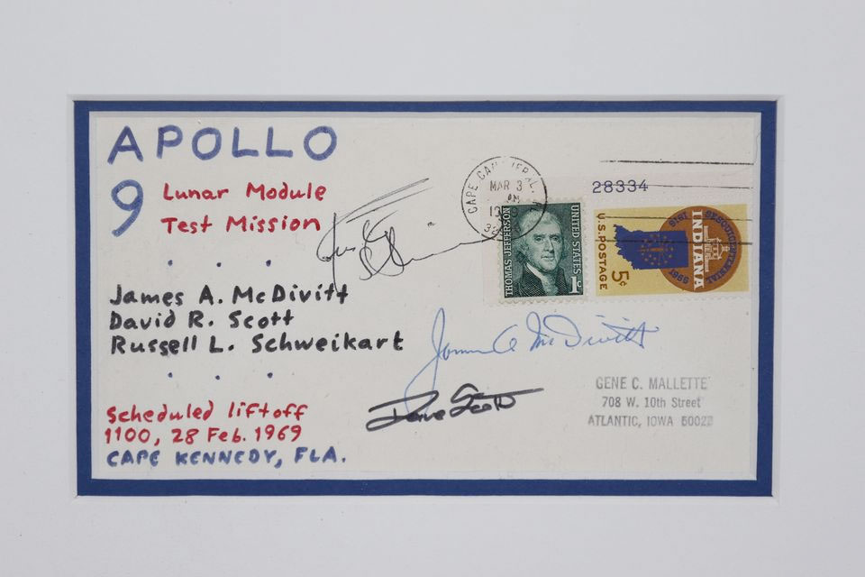 FS: Apollo 9 signed framed presentation - collectSPACE: Messages