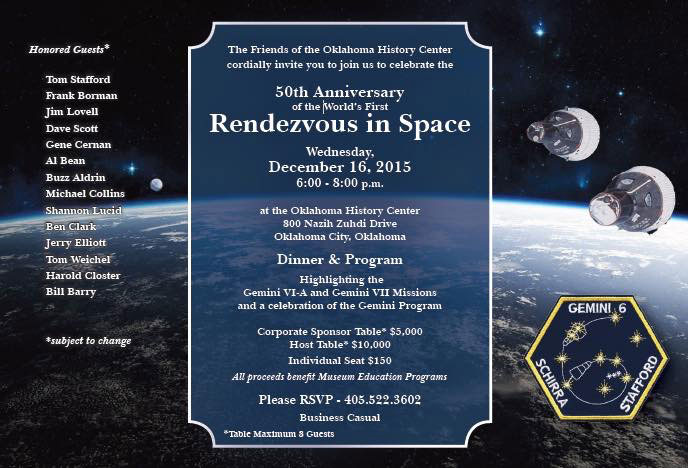 12/16: Rendezvous in Space 50th (Oklahoma) - collectSPACE: Messages