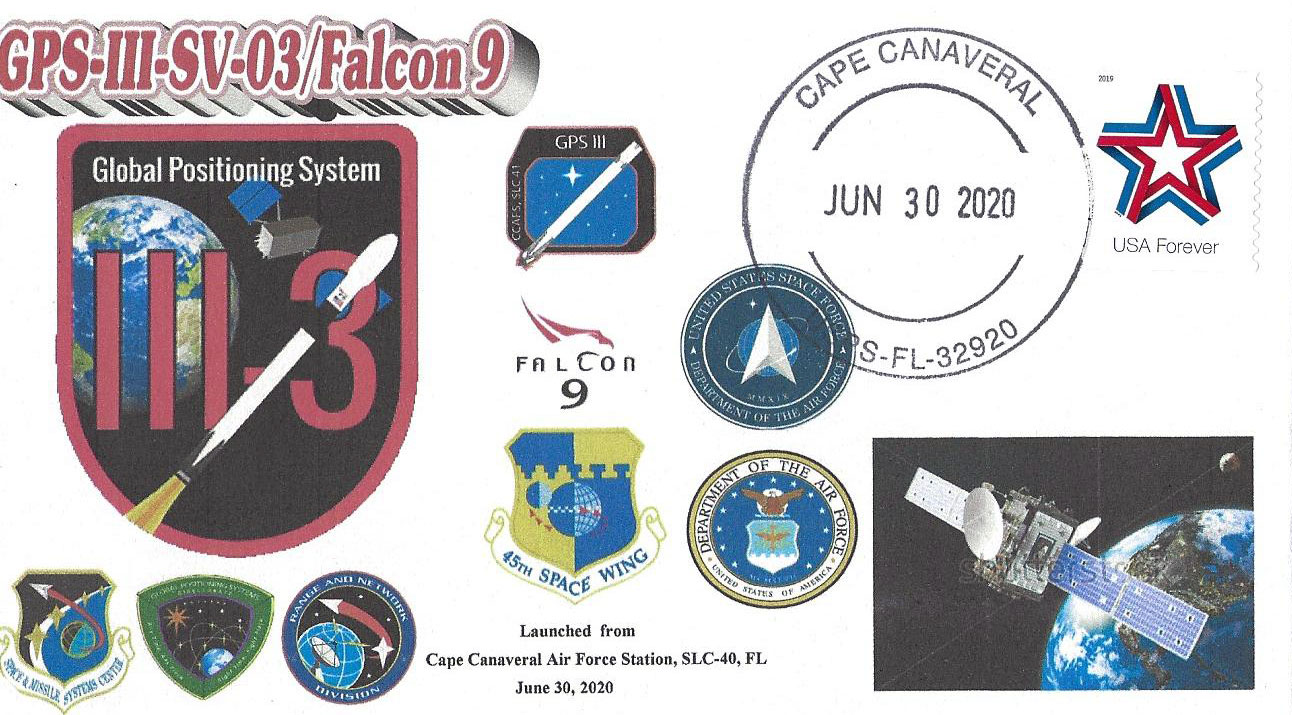 SpaceX GPS-III SV03 launch cover - collectSPACE: Messages