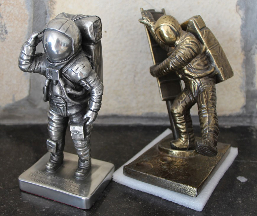 Rebechini bronze casting "First Step on the Moon" - collectSPACE: Messages