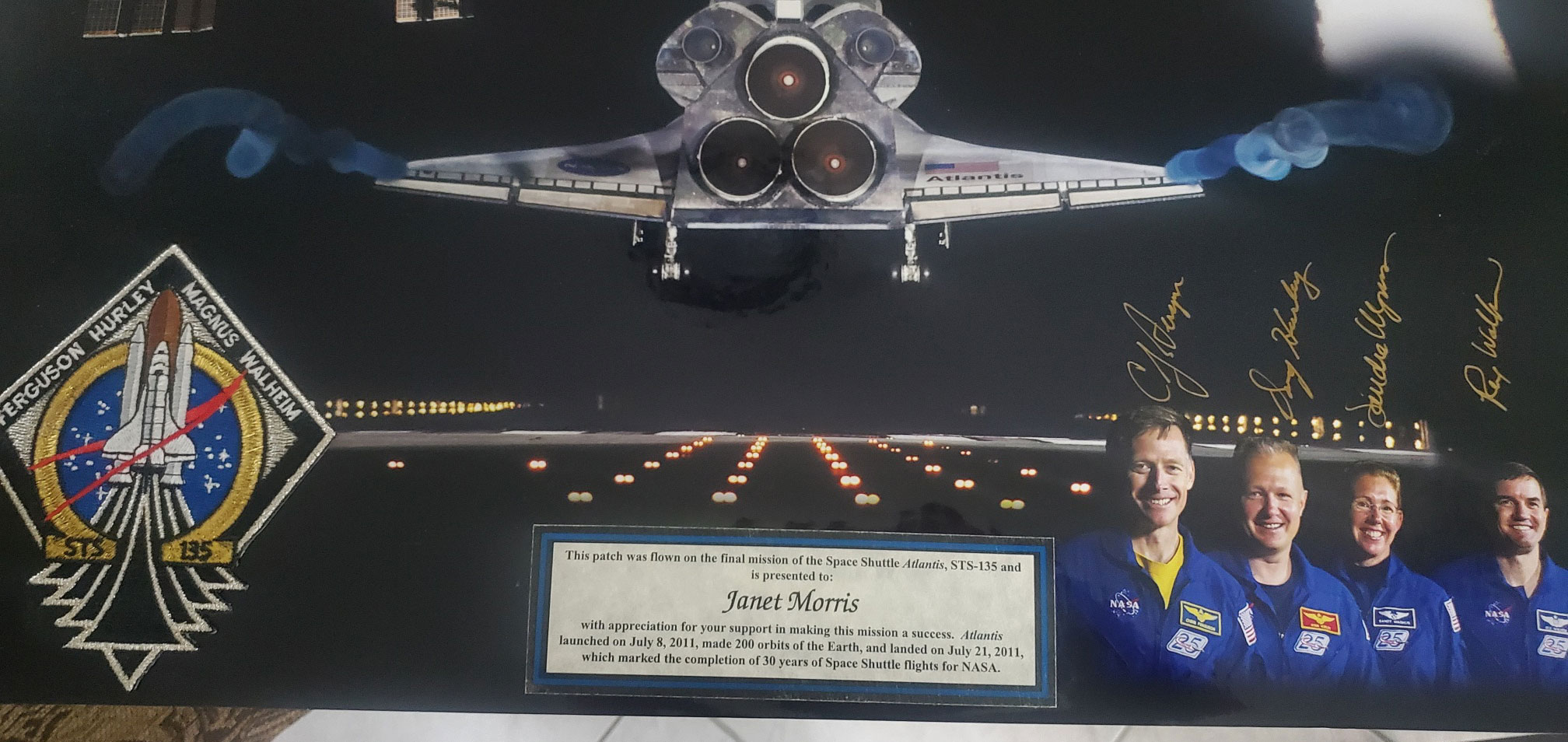 FS: Shuttle final flight STS-135 memento - collectSPACE: Messages