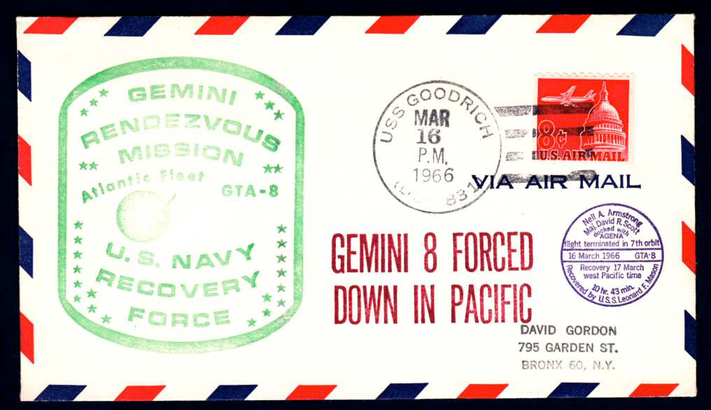 Mystery Gemini 8 recovery ship cover - collectSPACE: Messages