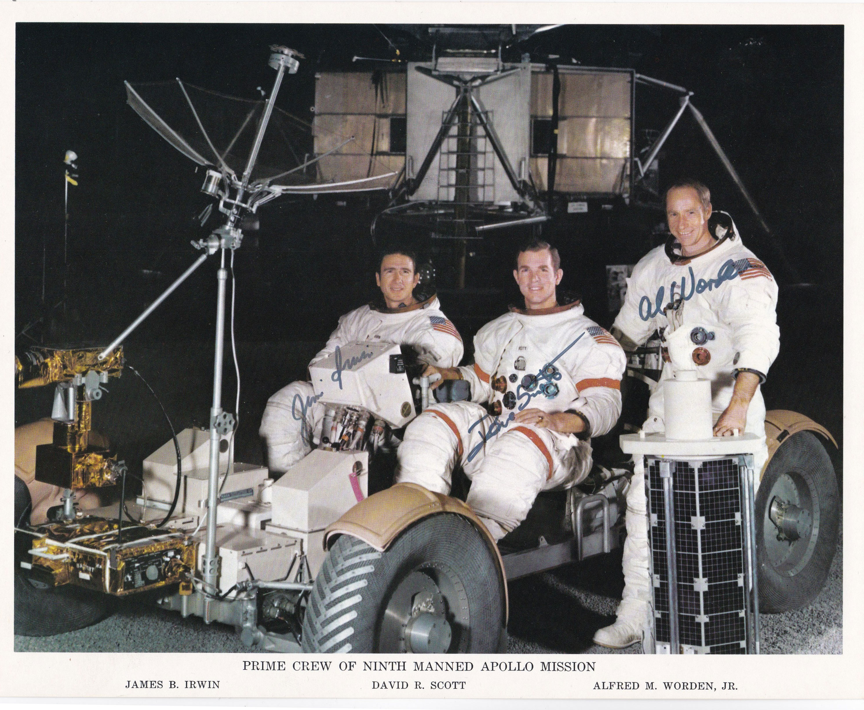FS: Apollo 15 crew signed litho - collectSPACE: Messages