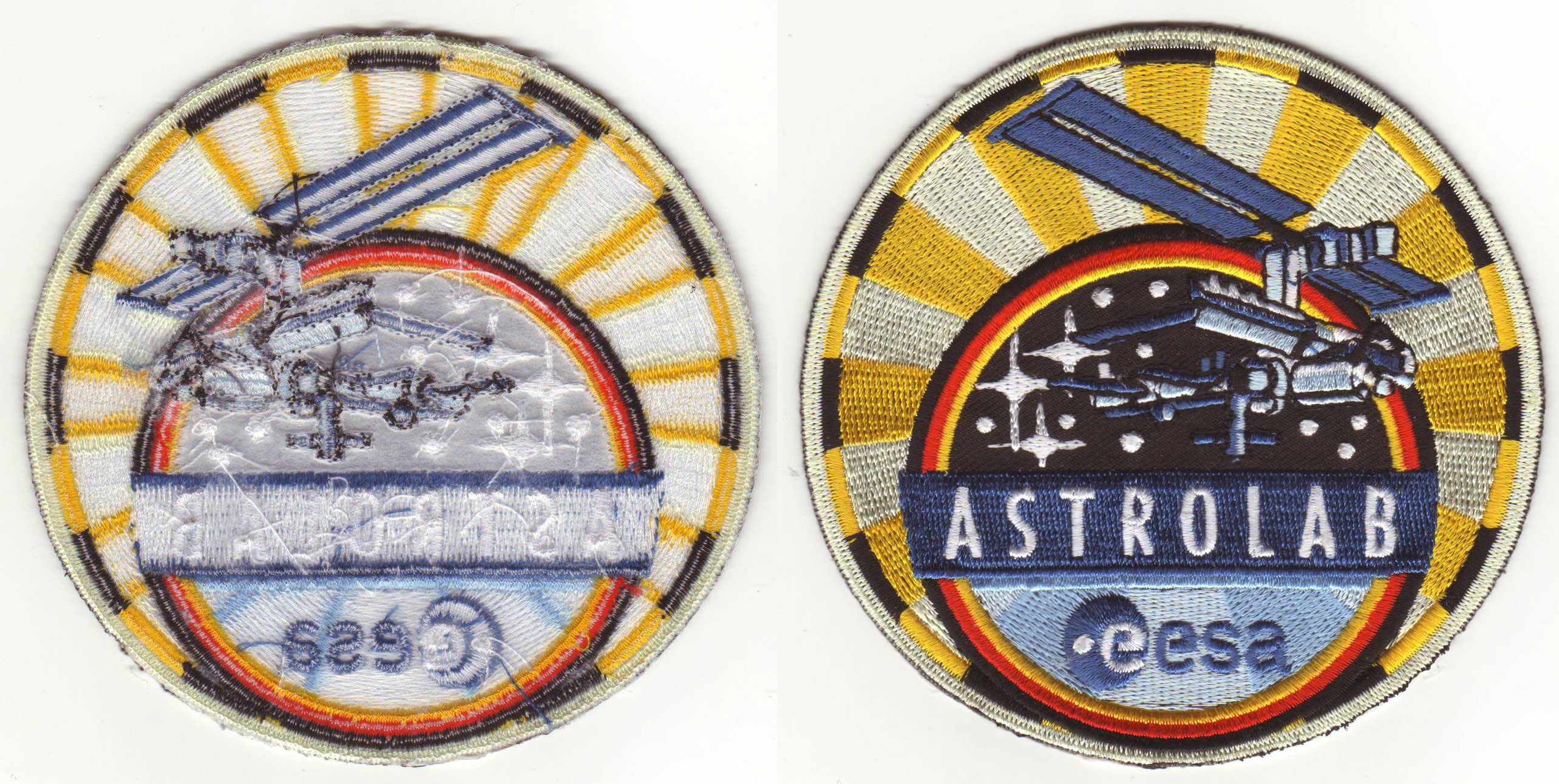 ISS 13/14: Thomas Reiter's Astrolab patch - collectSPACE: Messages