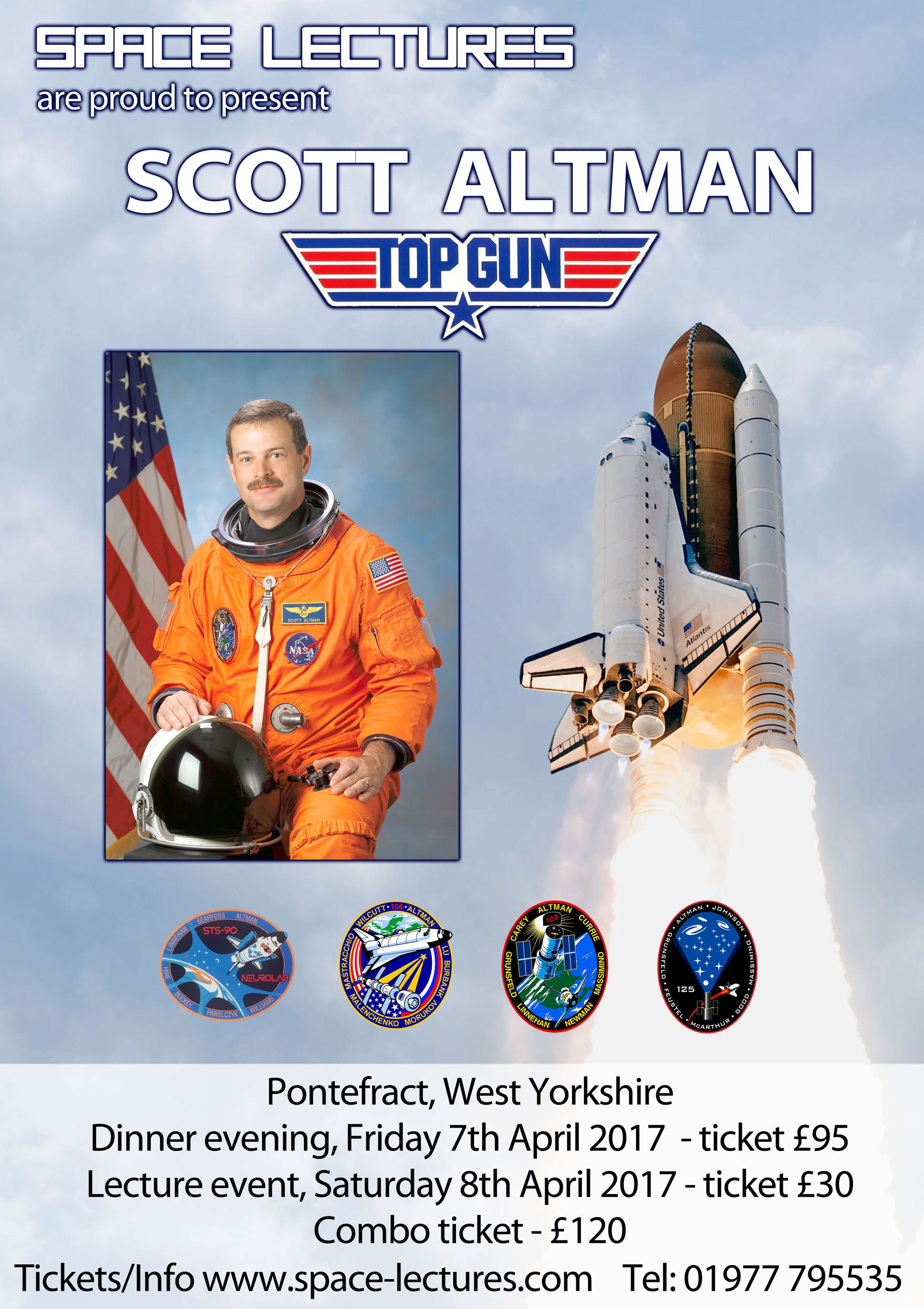 4/7-8: Space Lectures Scott Altman event (UK) - collectSPACE: Messages