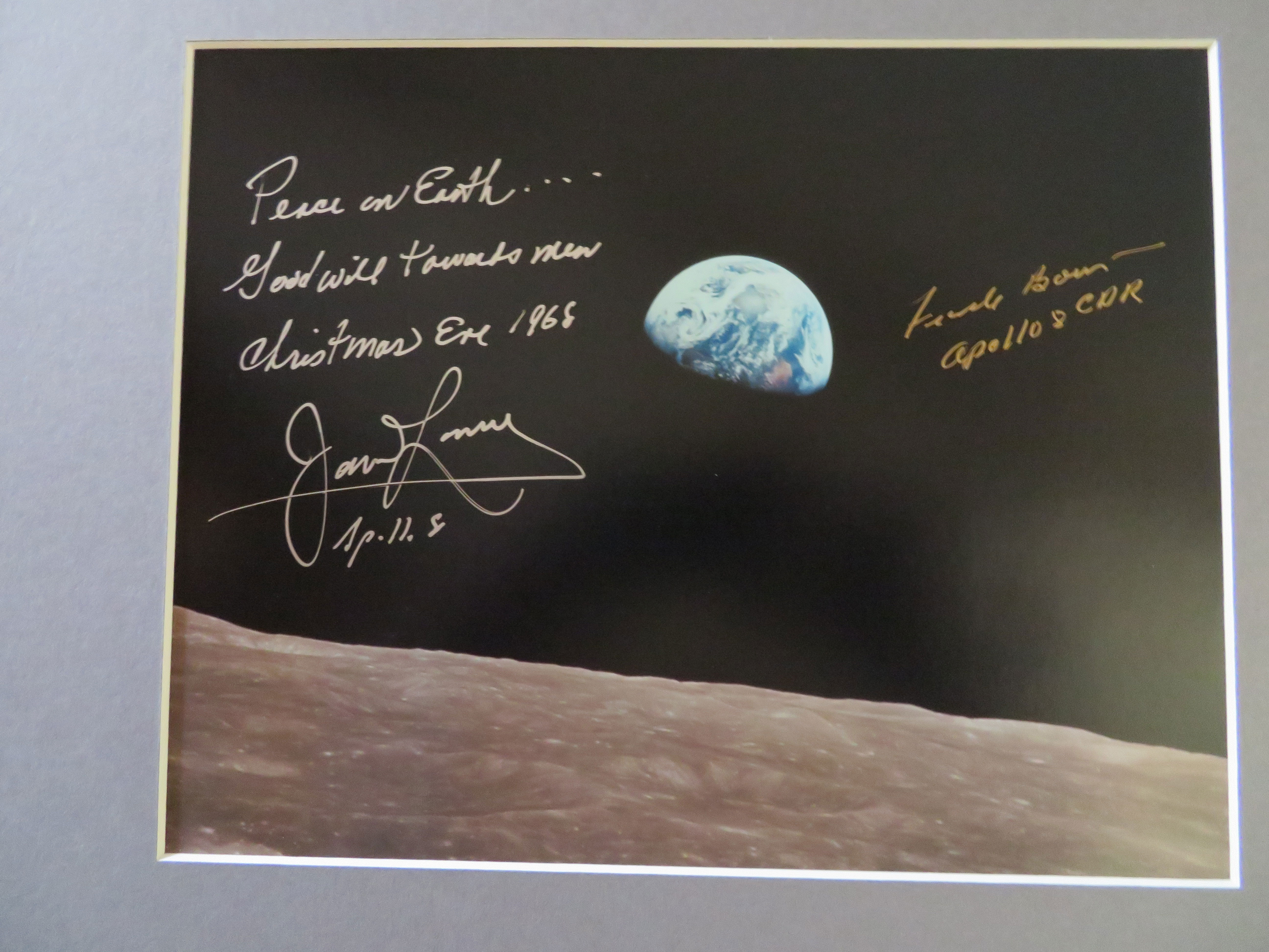 FS: Apollo 8 and 12 signed photos - collectSPACE: Messages