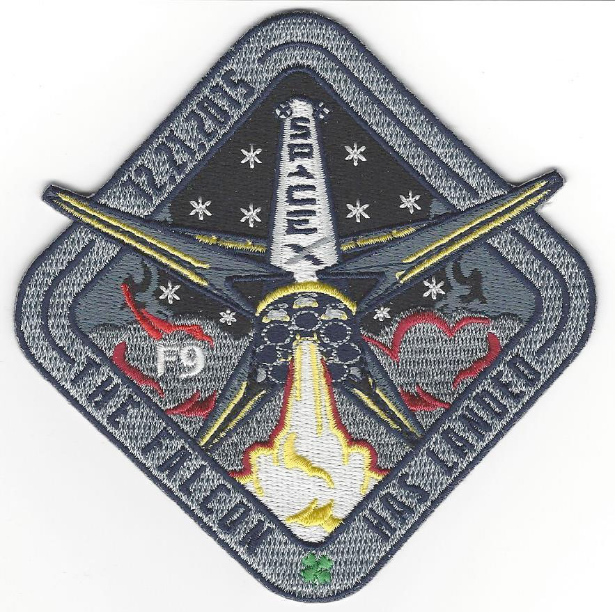 SpaceX "The Falcon Has Landed" 2015 patch - collectSPACE: Messages