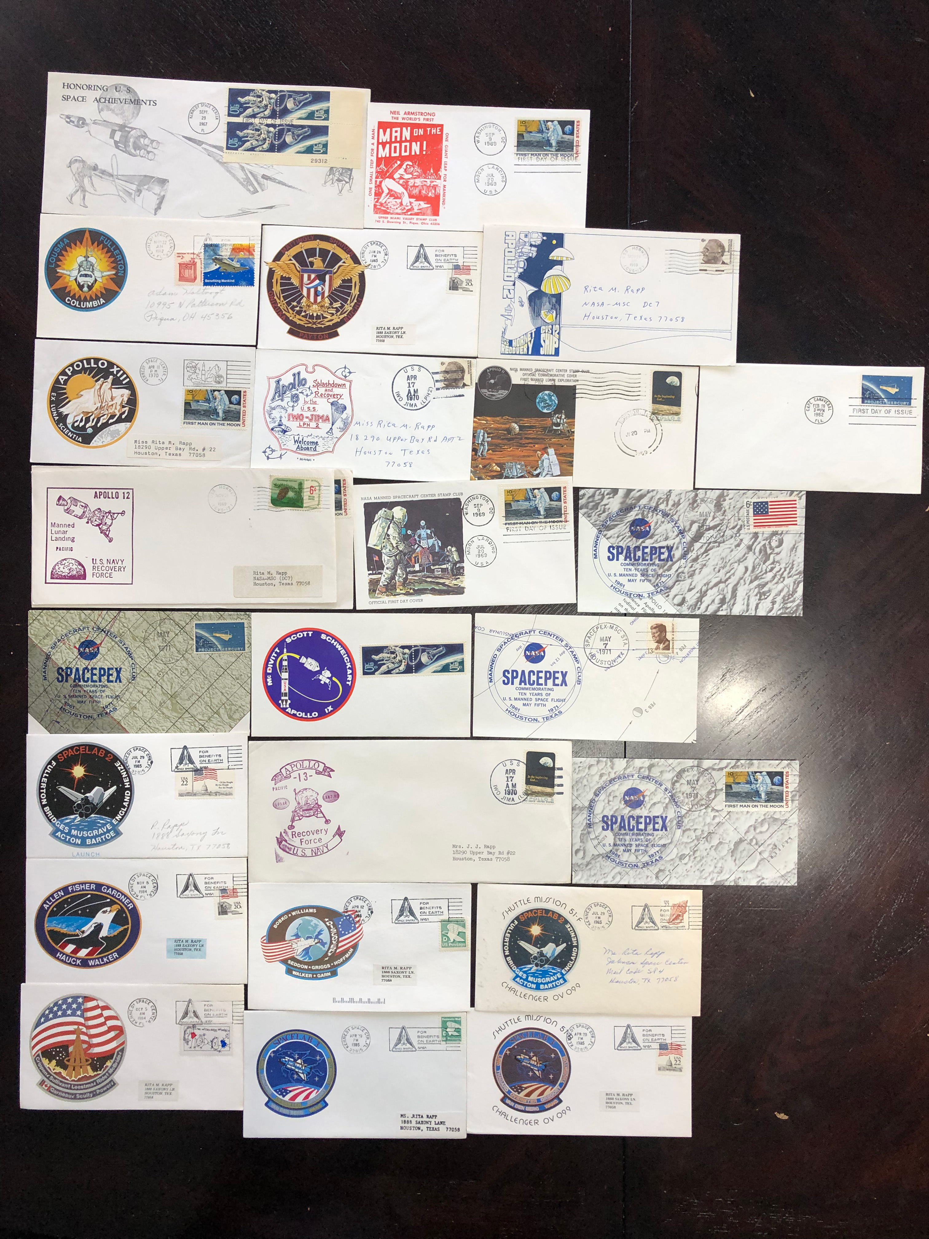 Rita Rapp space cover collection - collectSPACE: Messages