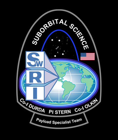 Southwest Research Ins. payload specialist patch - collectSPACE: Messages