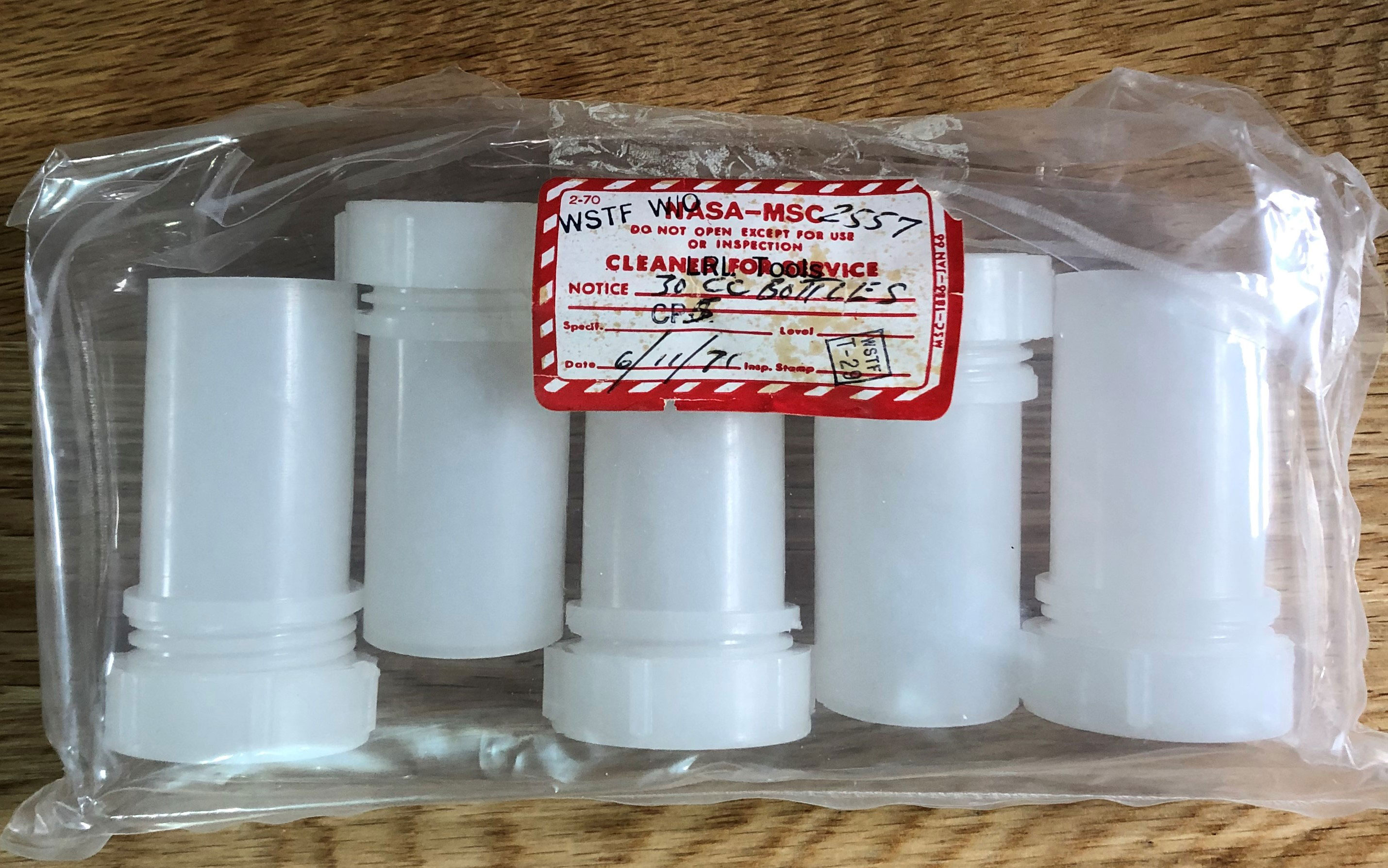 Lunar Receiving Laboratory sample bottles - collectSPACE: Messages