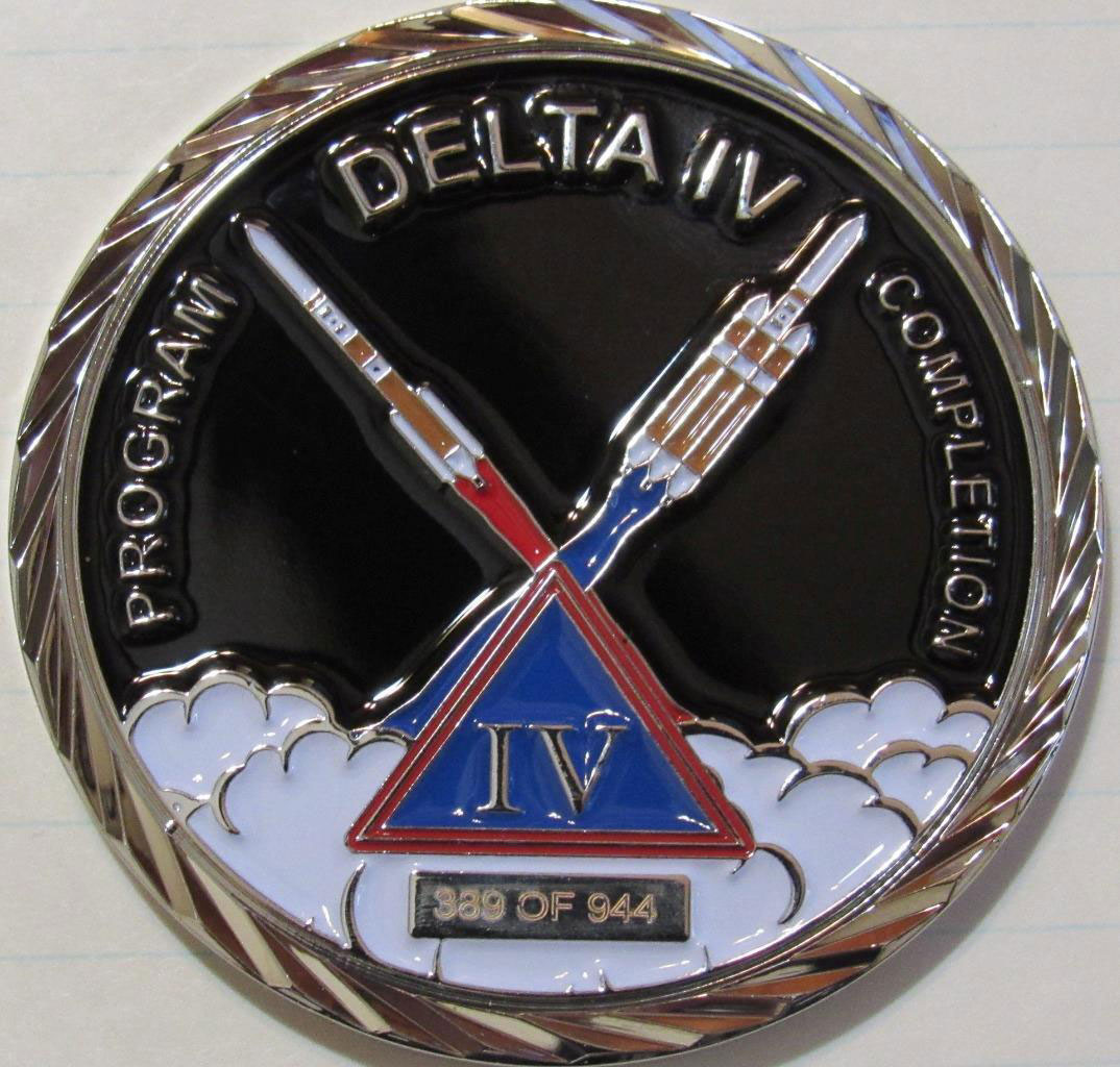 Delta IV Program Completion medallion - collectSPACE: Messages