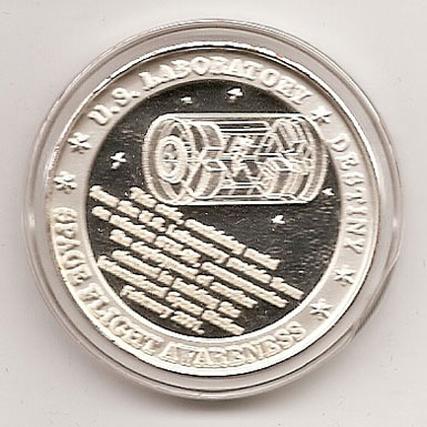 FS: Silver STS-98 SFA medallion - collectSPACE: Messages