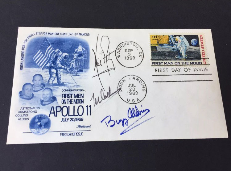 282683843903: Apollo 11 crew-signed cover - collectSPACE: Messages