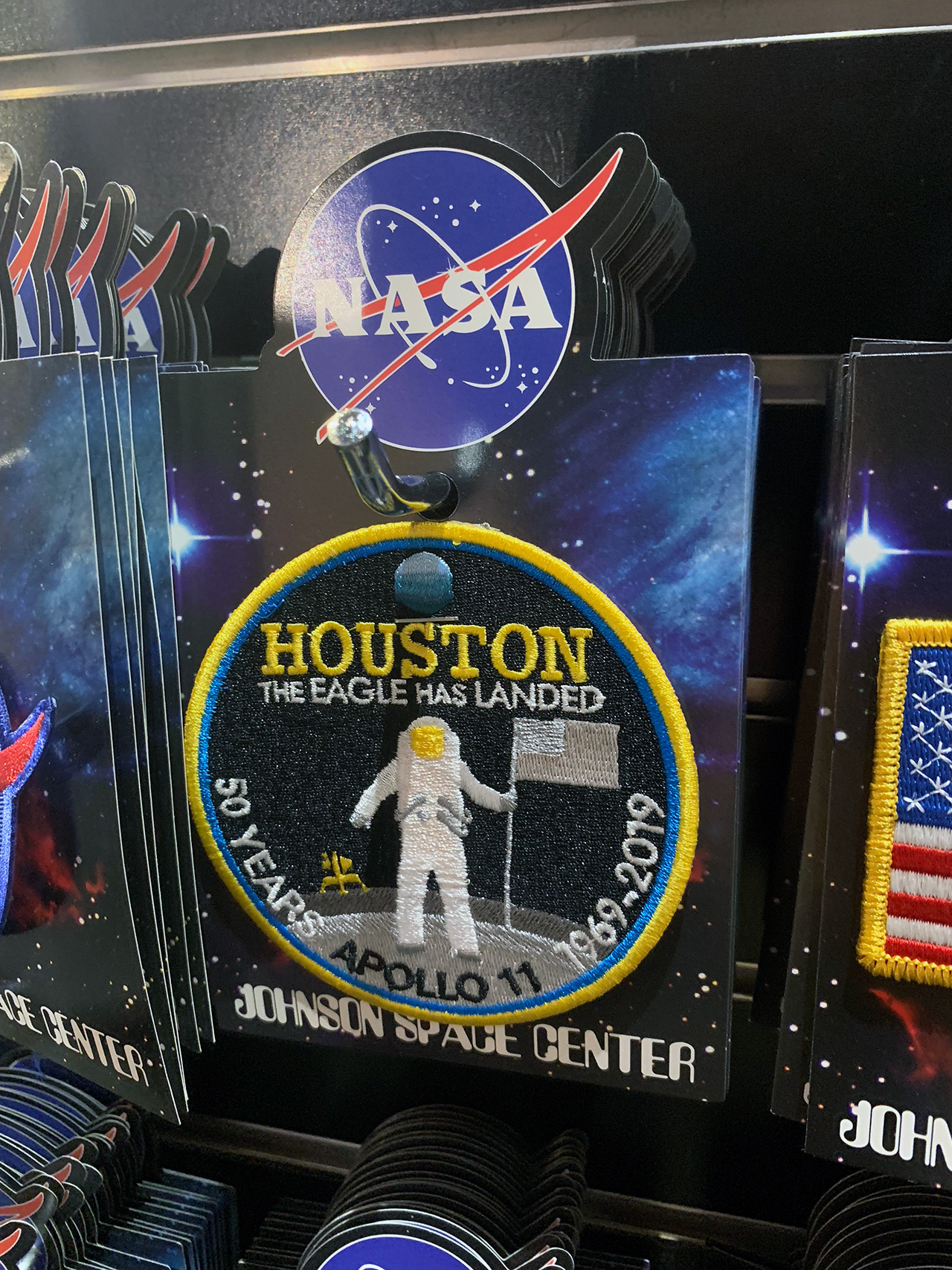 VisitHouston Apollo 11 50th anniversary patch - collectSPACE: Messages