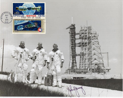 John Young autographed NASA ASTP crew photo for sale - collectSPACE ...